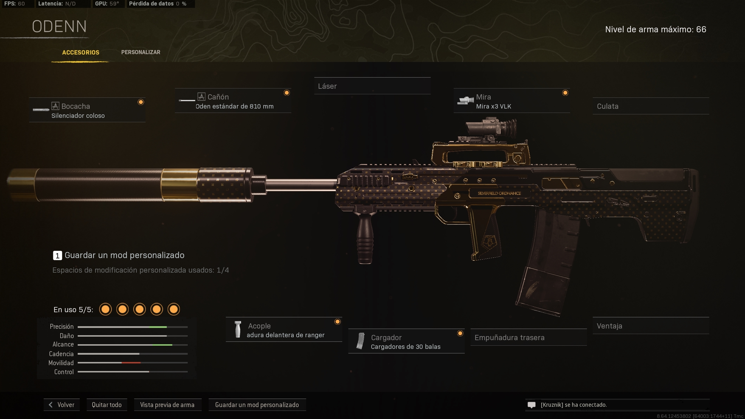 Warzone Oden mejor clase