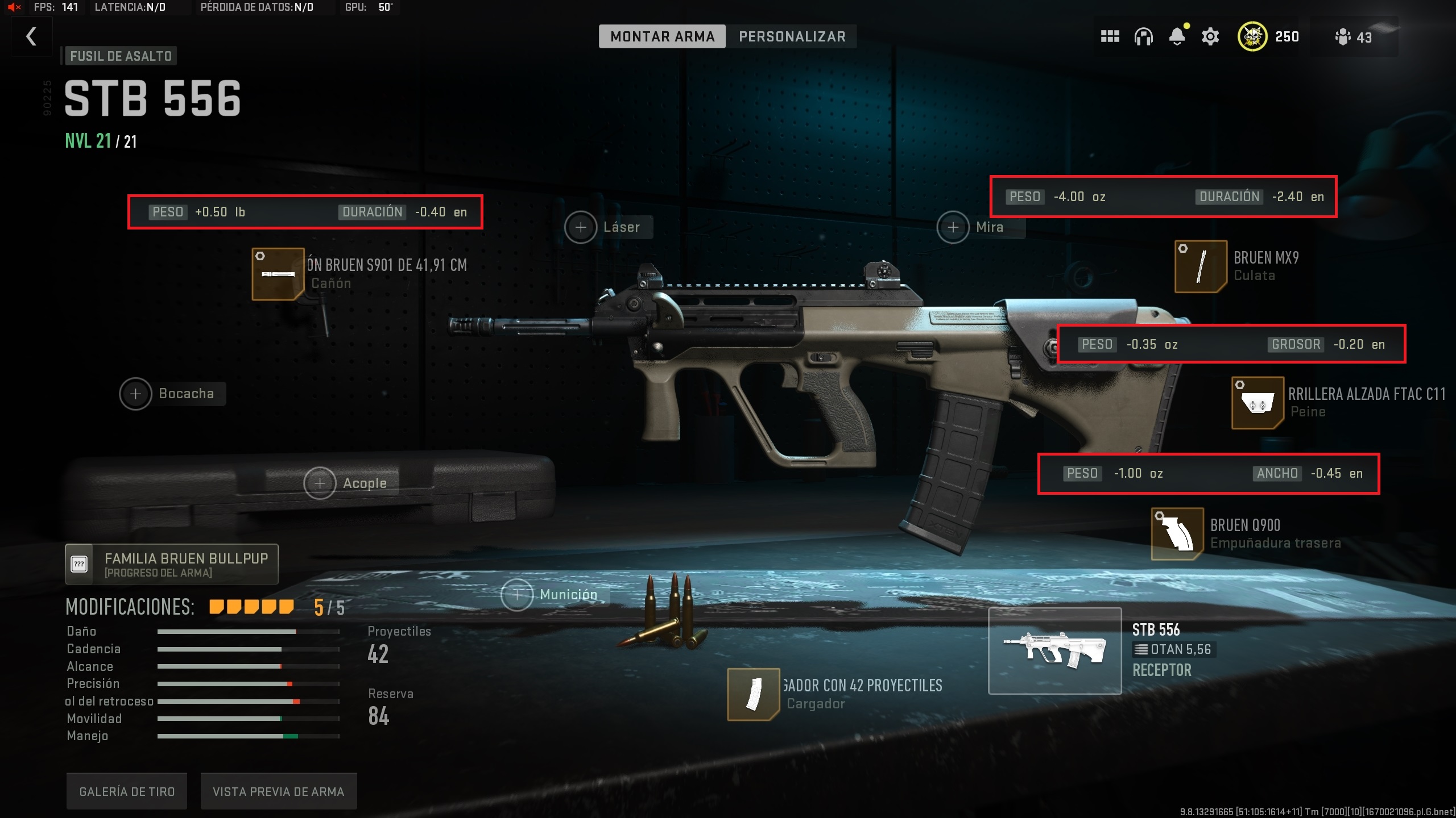 STB 556 modo Subfusil mejor clase y ajustes de Warzone 2