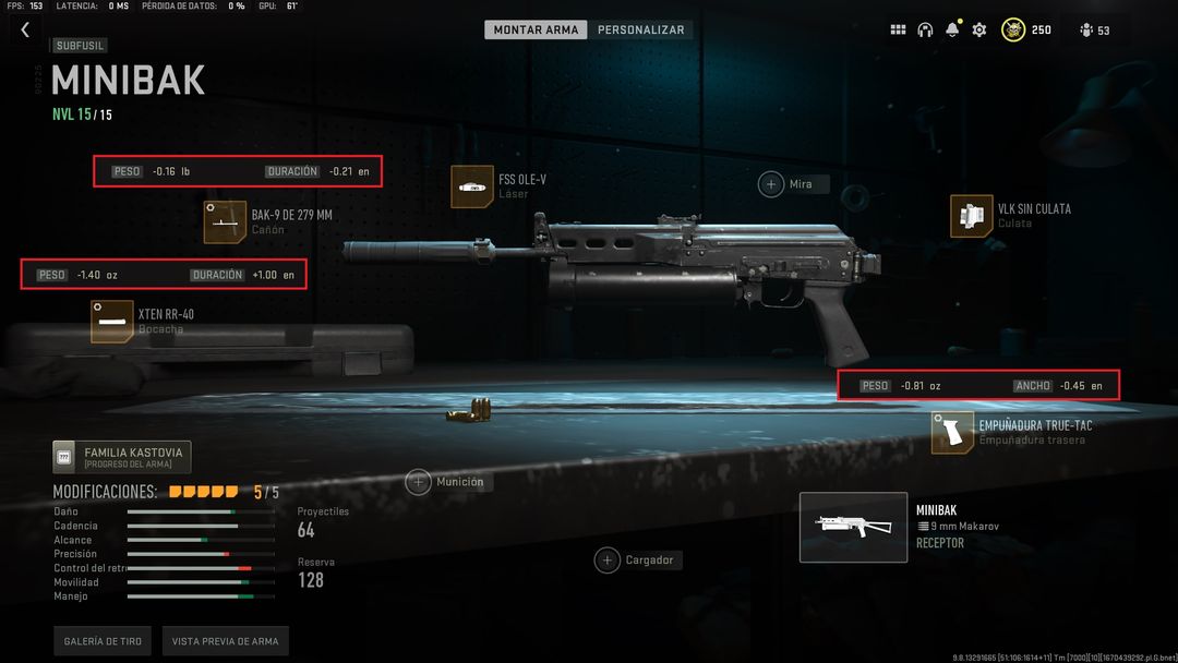 MINIBAK mejor clase y ajustes de Warzone 2