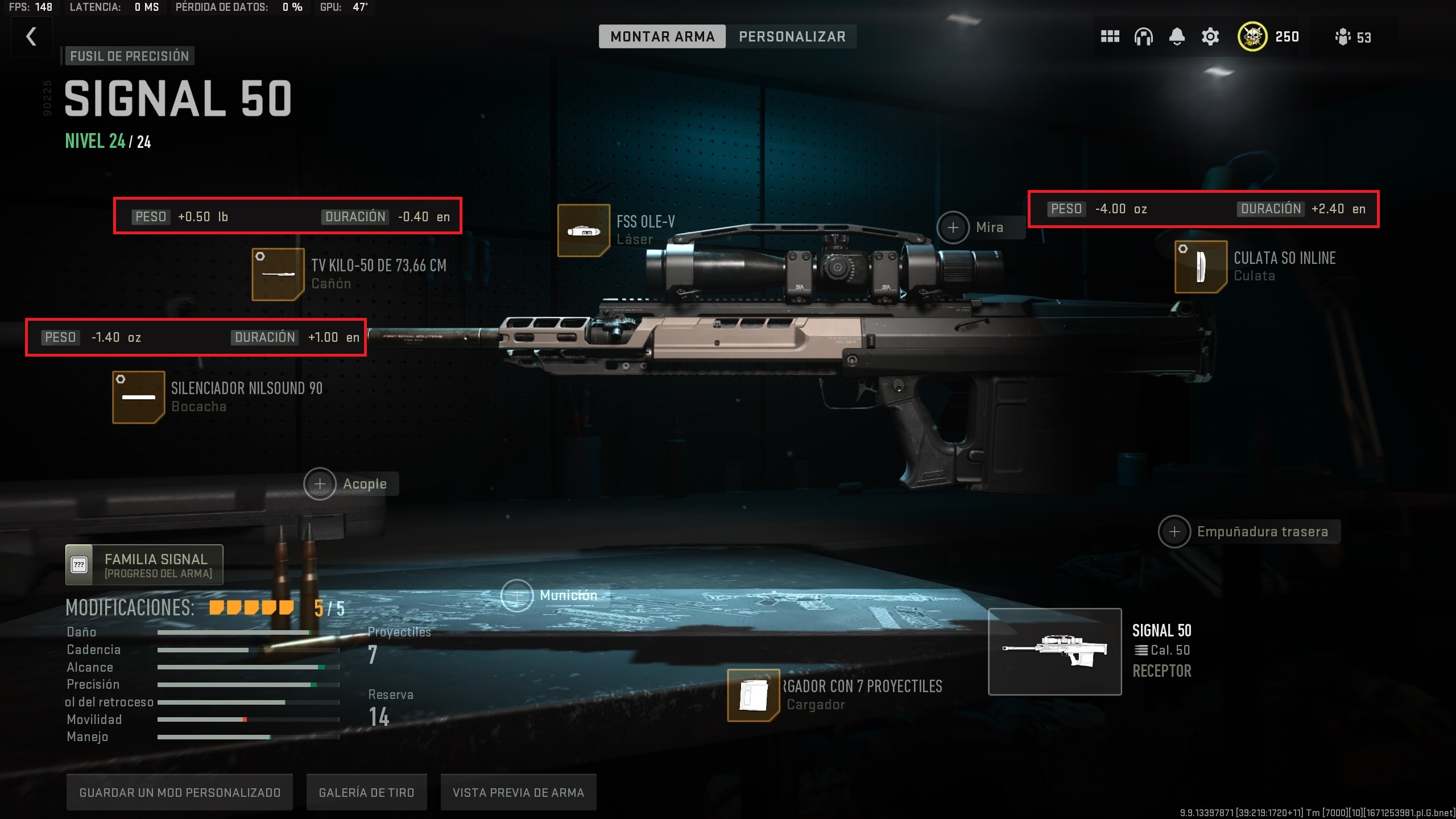 SIGNAL 50 mejor clase y ajustes de Warzone 2