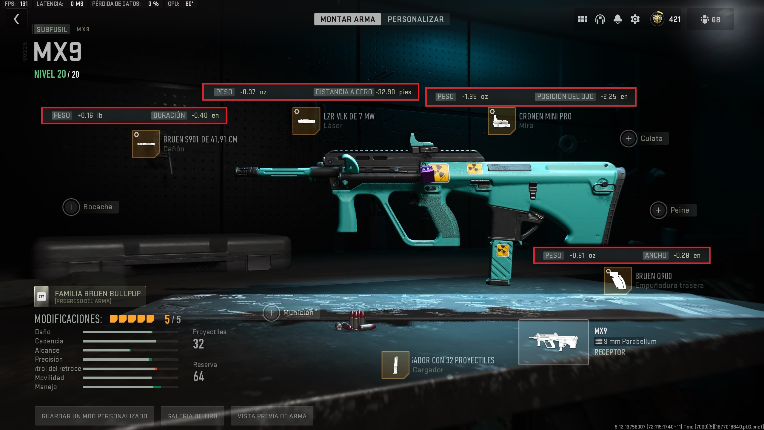 MX9 mejor clase y ajustes de Warzone 2