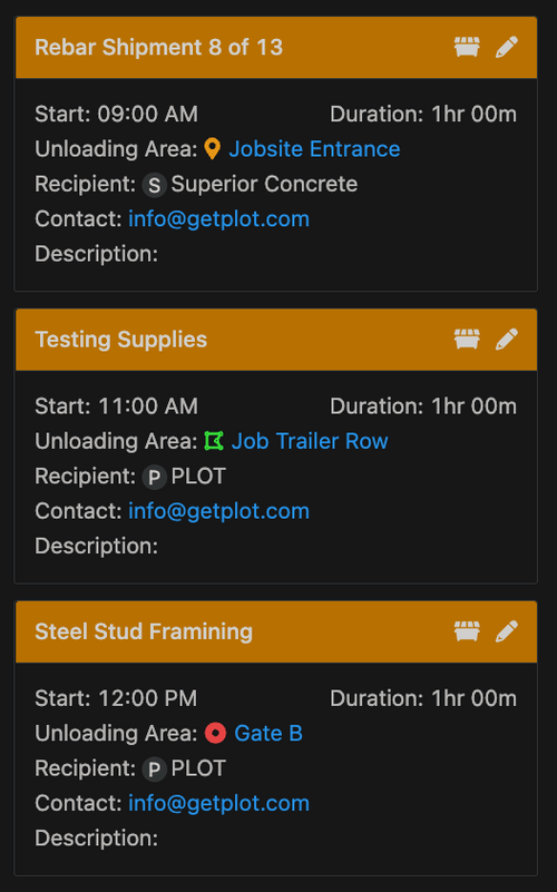 PLOT Jobsite Coordination