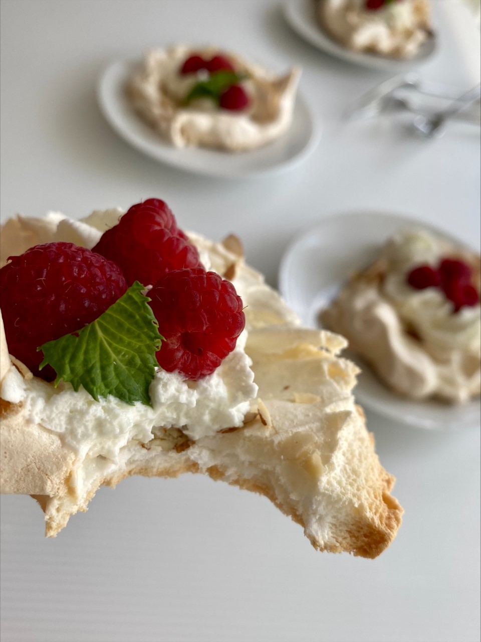 Super Simple Almond Pavlovas