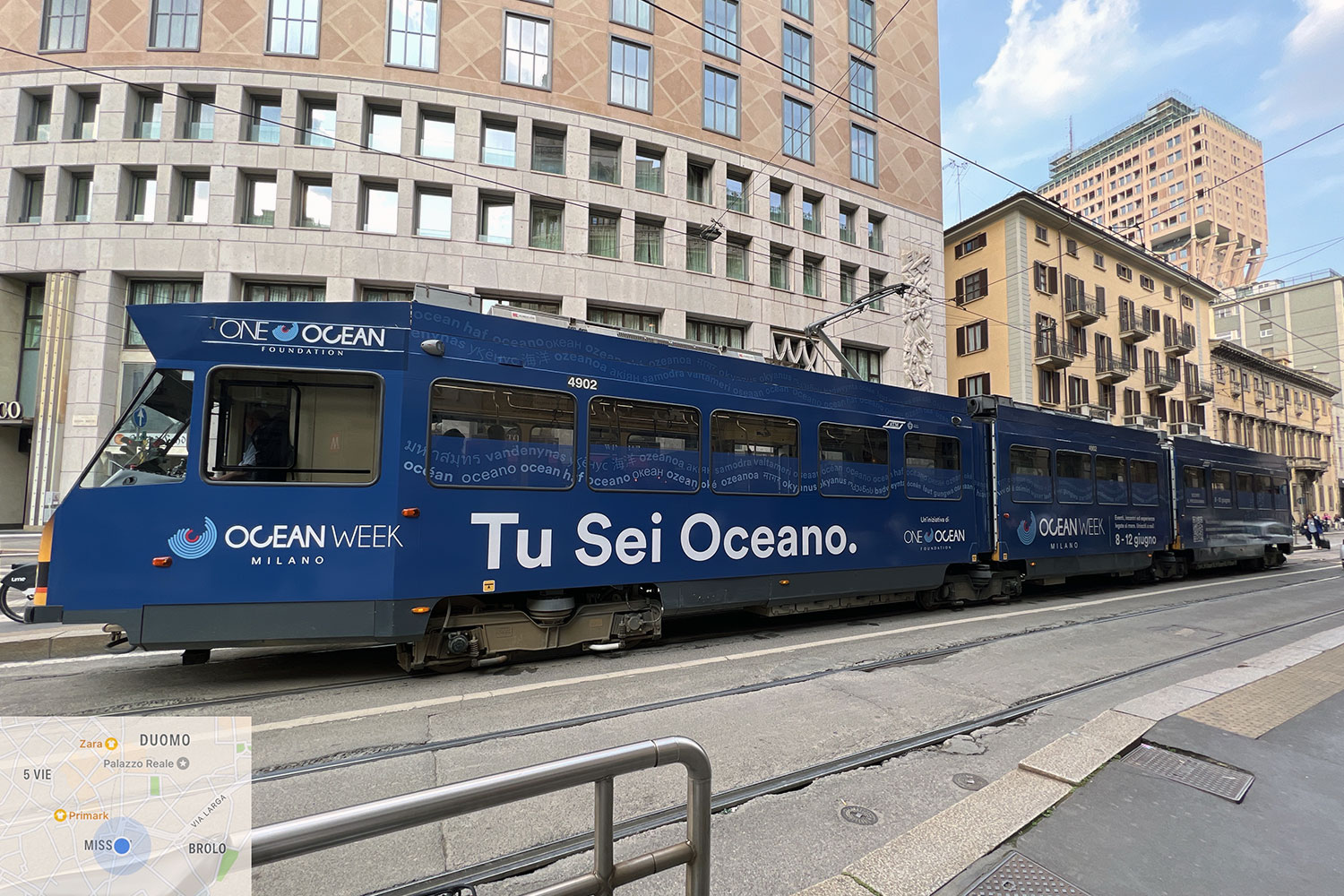 The One Ocean Week ends after coloring the city of Milan in blue | News ...