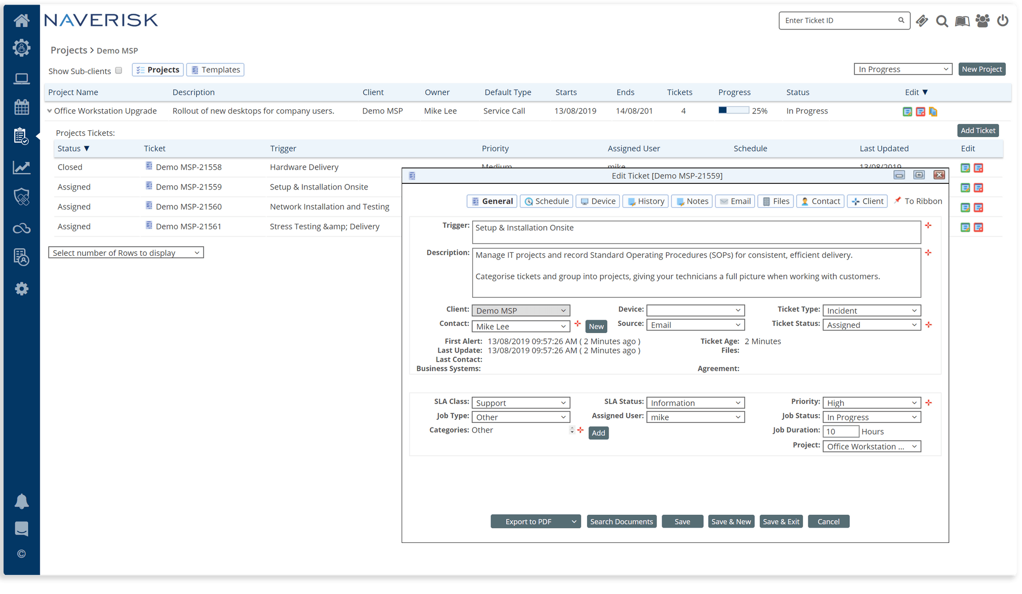 Naverisk | Professional Services Automation | PSA