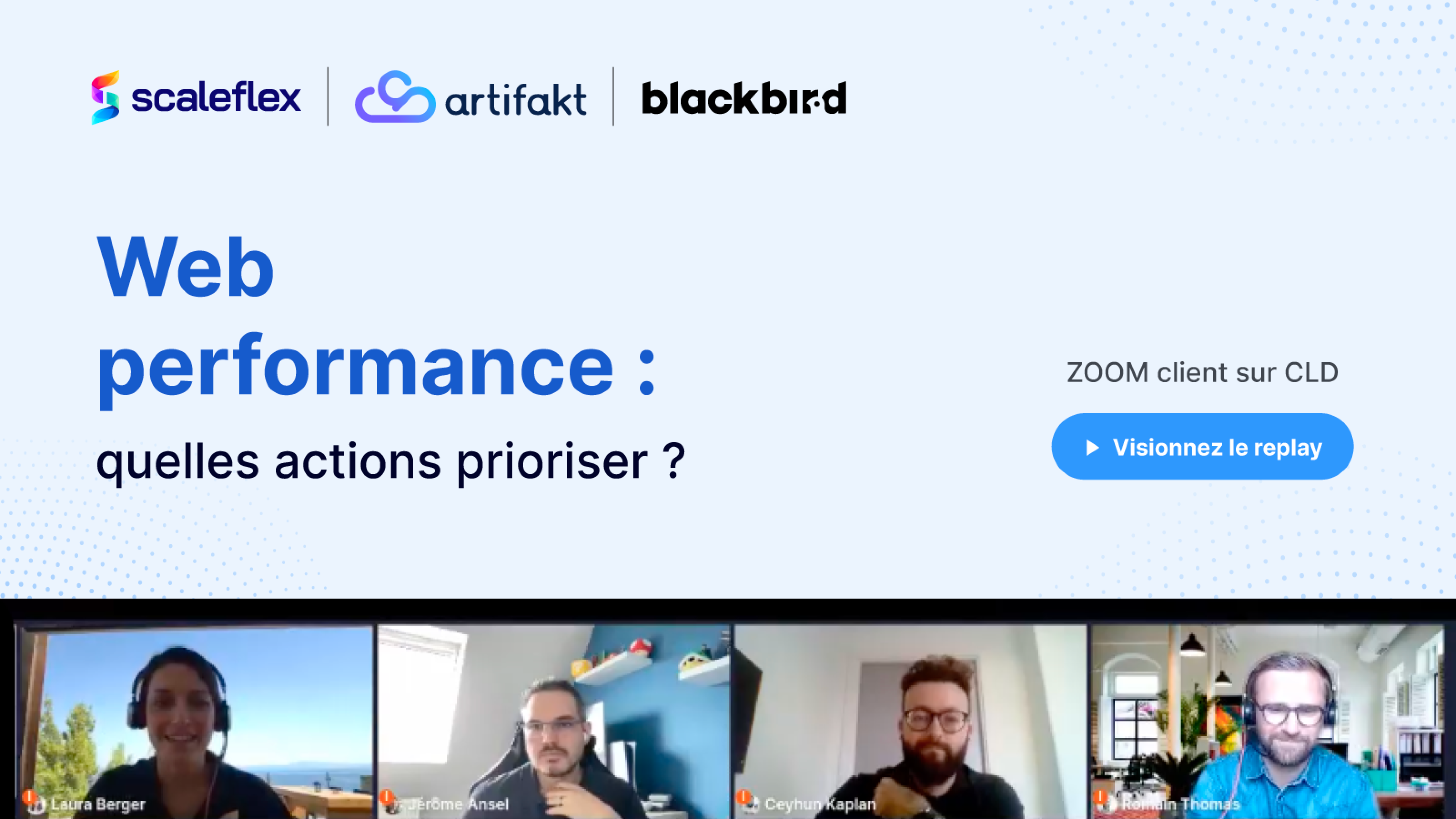 Scaleflex co-hosts an insightful webinar alongside Artifakt and Blackbird, with GameO as guests