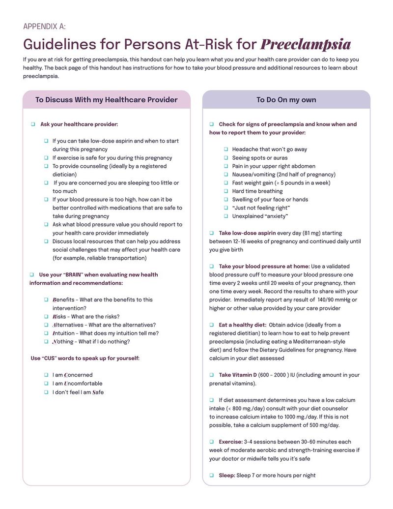 Care Plan to Prevent Preeclampsia AJOG 2023