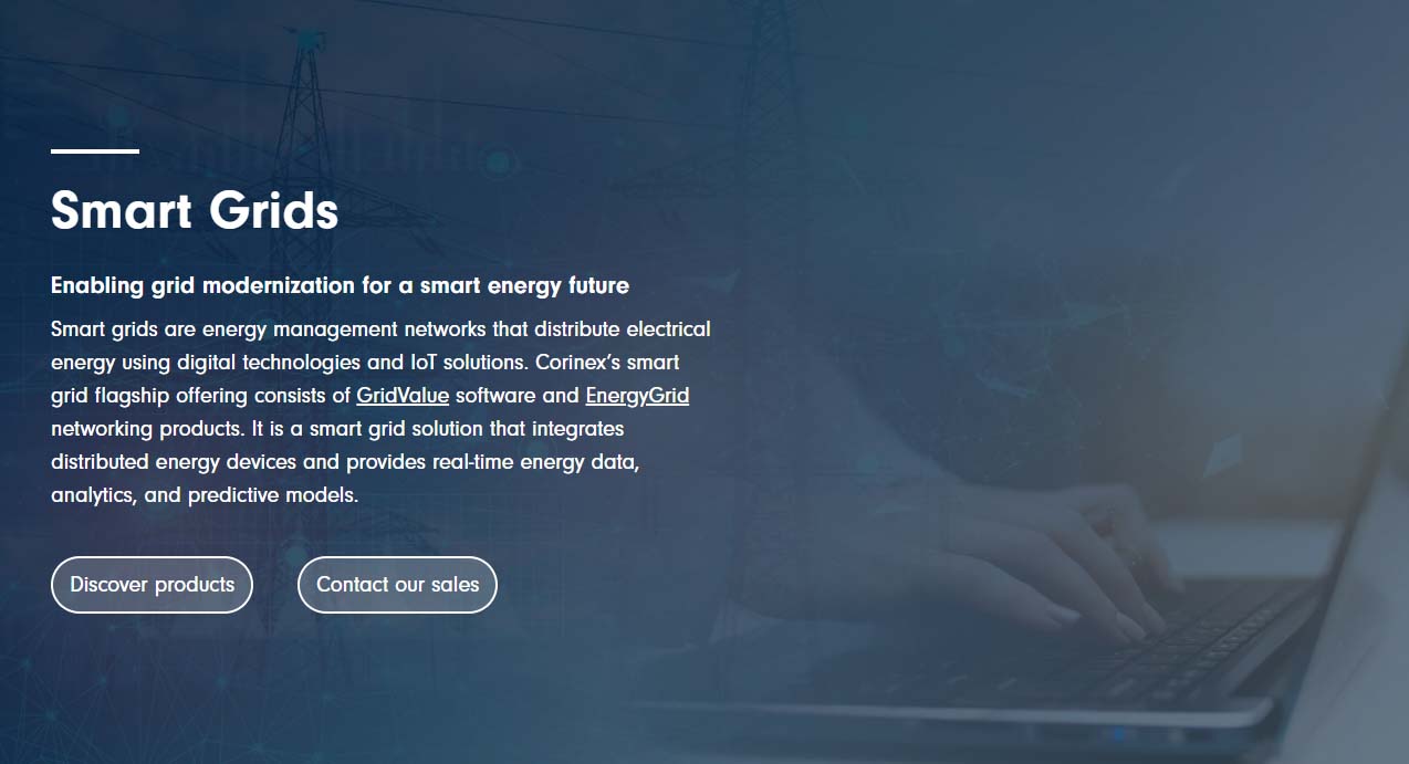 Corinex EnergyGrid | Smart Grid Solutions for Grid Modernization
