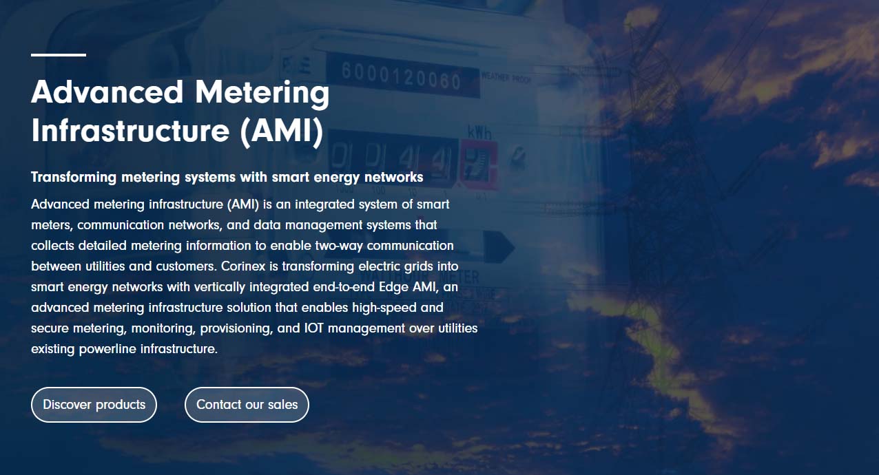 Infraestructura avanzada de medición | Soluciones Corinex AMI