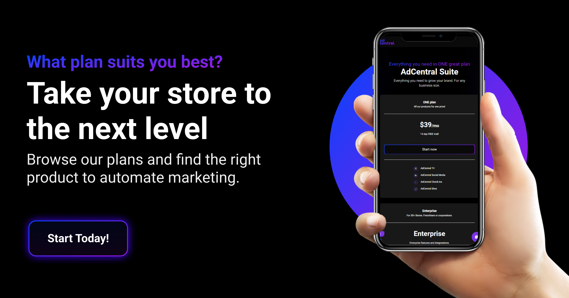 AdCentral - ONE Plan, ONE Price