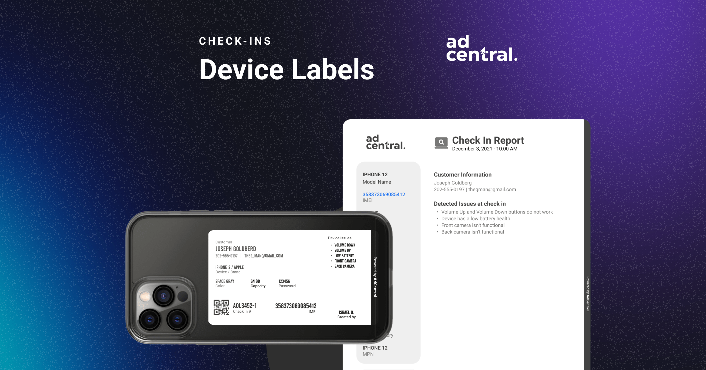 Print your device labels and order forms