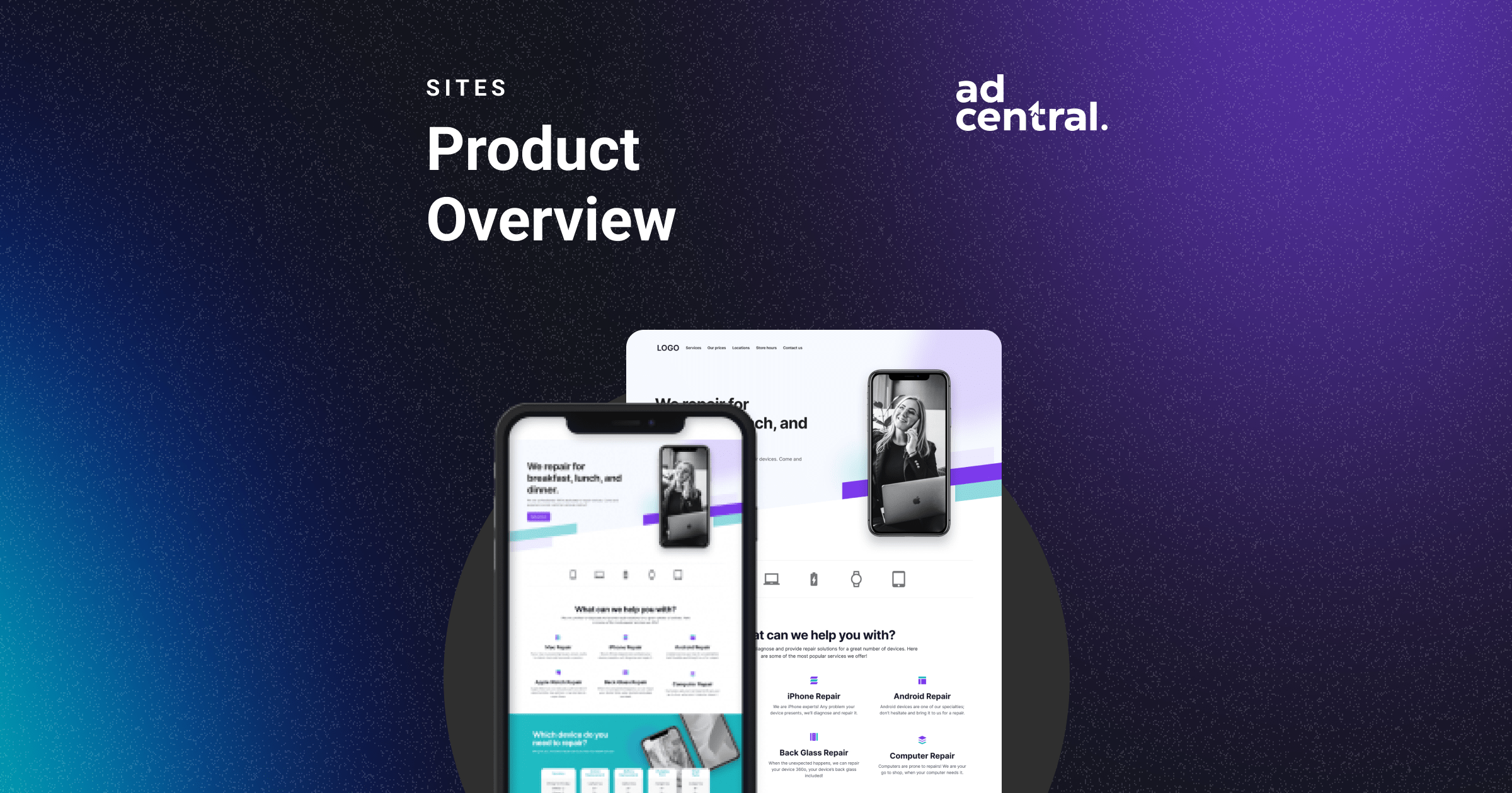 AdCentral Sites - Introducing instant websites deployed in under 3 minutes!