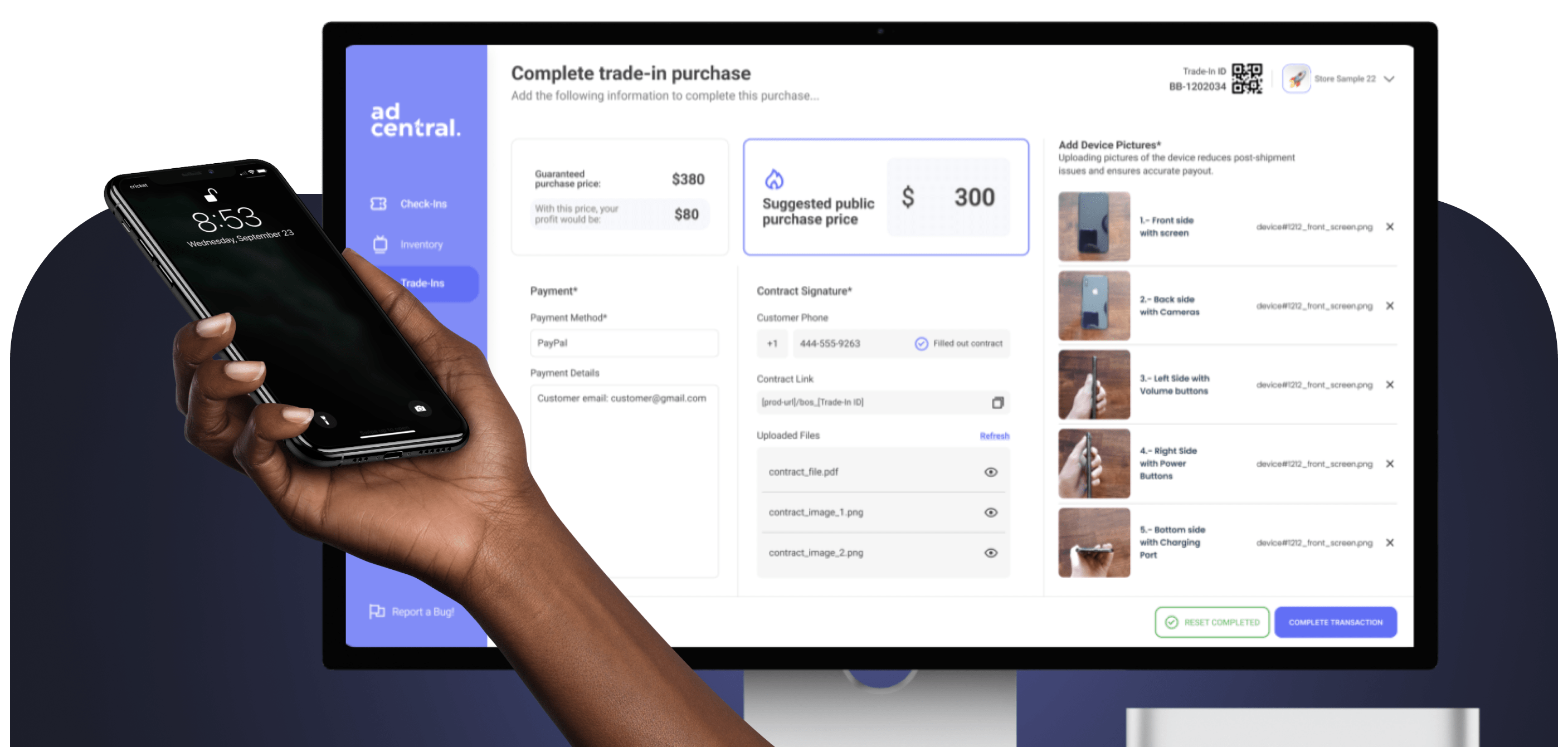 AdCentral Trade-Ins - Instantly check iCloud, Blacklist, and Carrier locks.