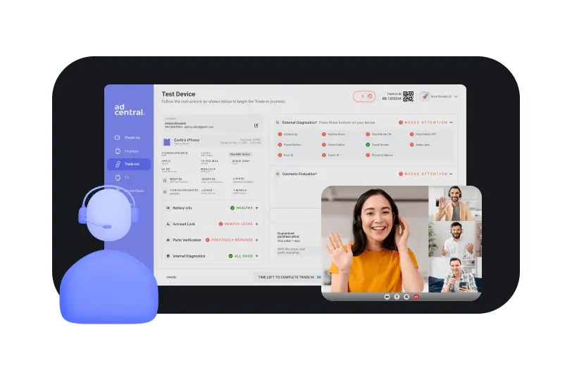 AdCentral Trade-Ins - Instantly check iCloud, Blacklist, and Carrier locks.
