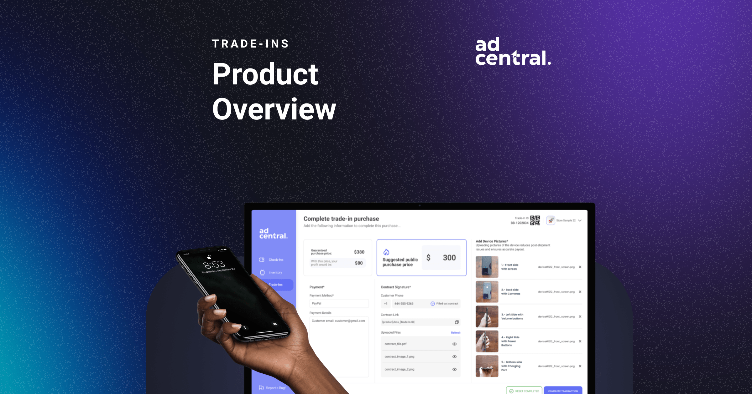 AdCentral Trade-Ins - Instantly check iCloud, Blacklist, and Carrier locks.