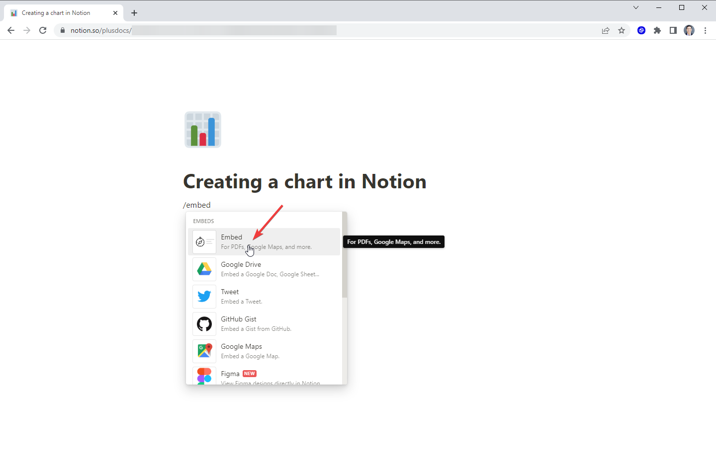 How to create a chart in Notion - Plus