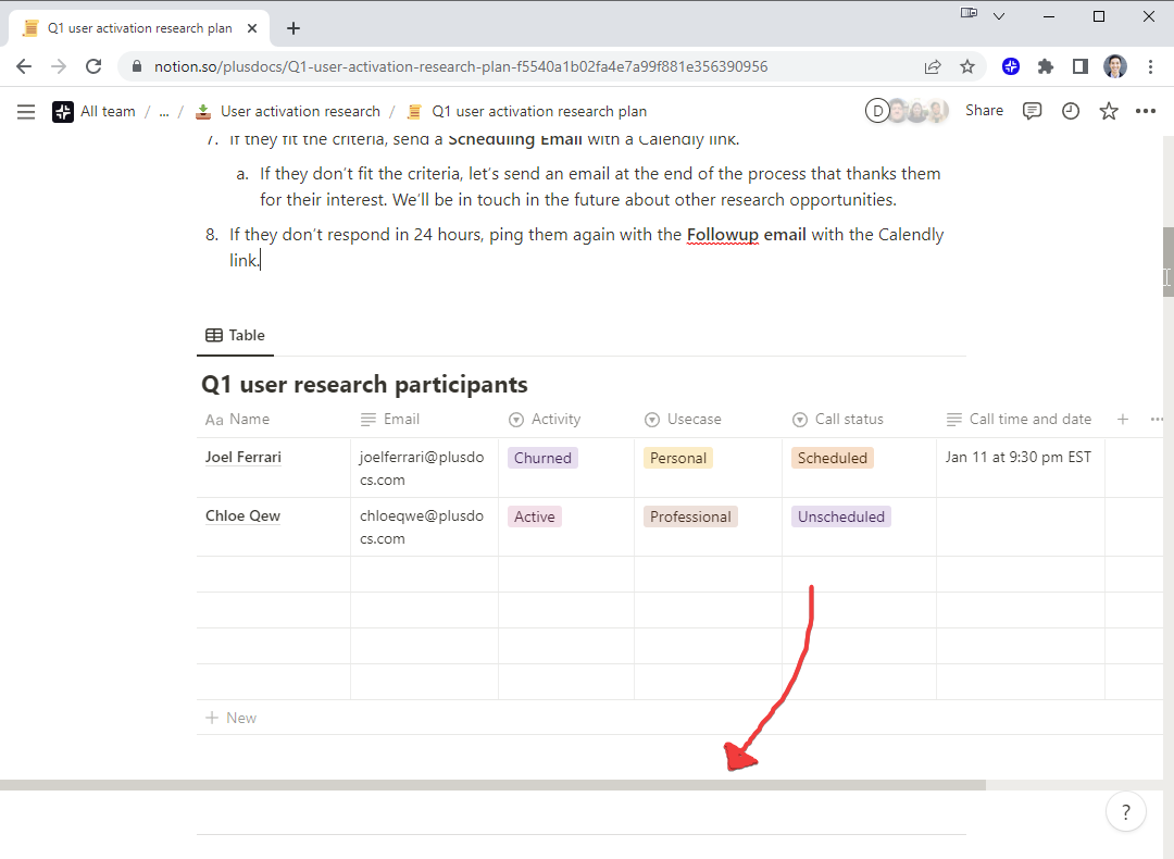 How To Remove The Horizontal Scrollbar Underneath Database Tables In