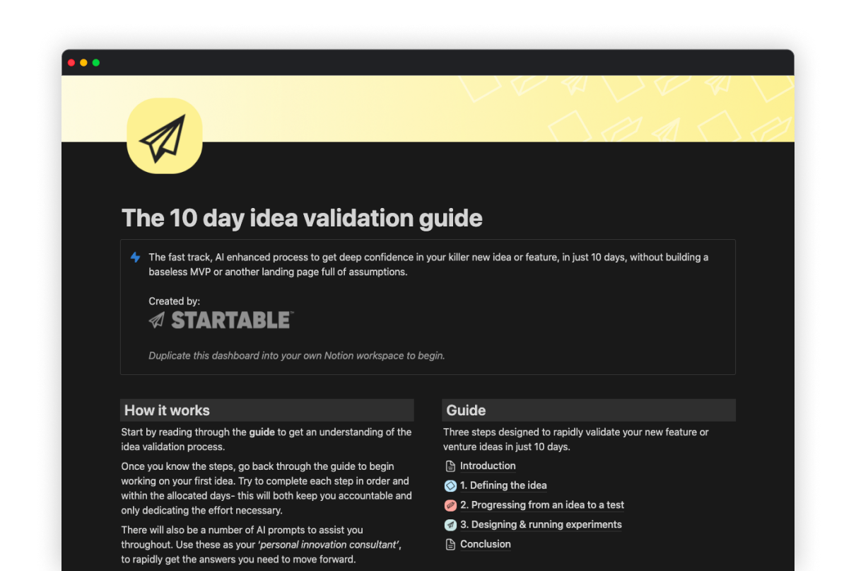 The 10 day idea validation guide The 10 day idea validation guide