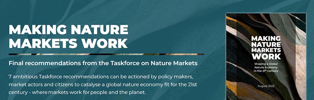 Taskforce on Nature Markets | Shaping nature markets to achieve nature ...