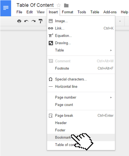 How To Create A Table Of Contents TOC In Google Docs