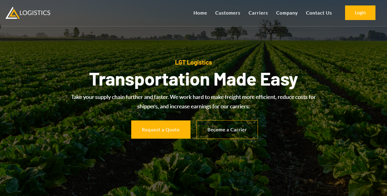 LGT Logistics | Agricultural & Industrial Freight Shipping Solutions