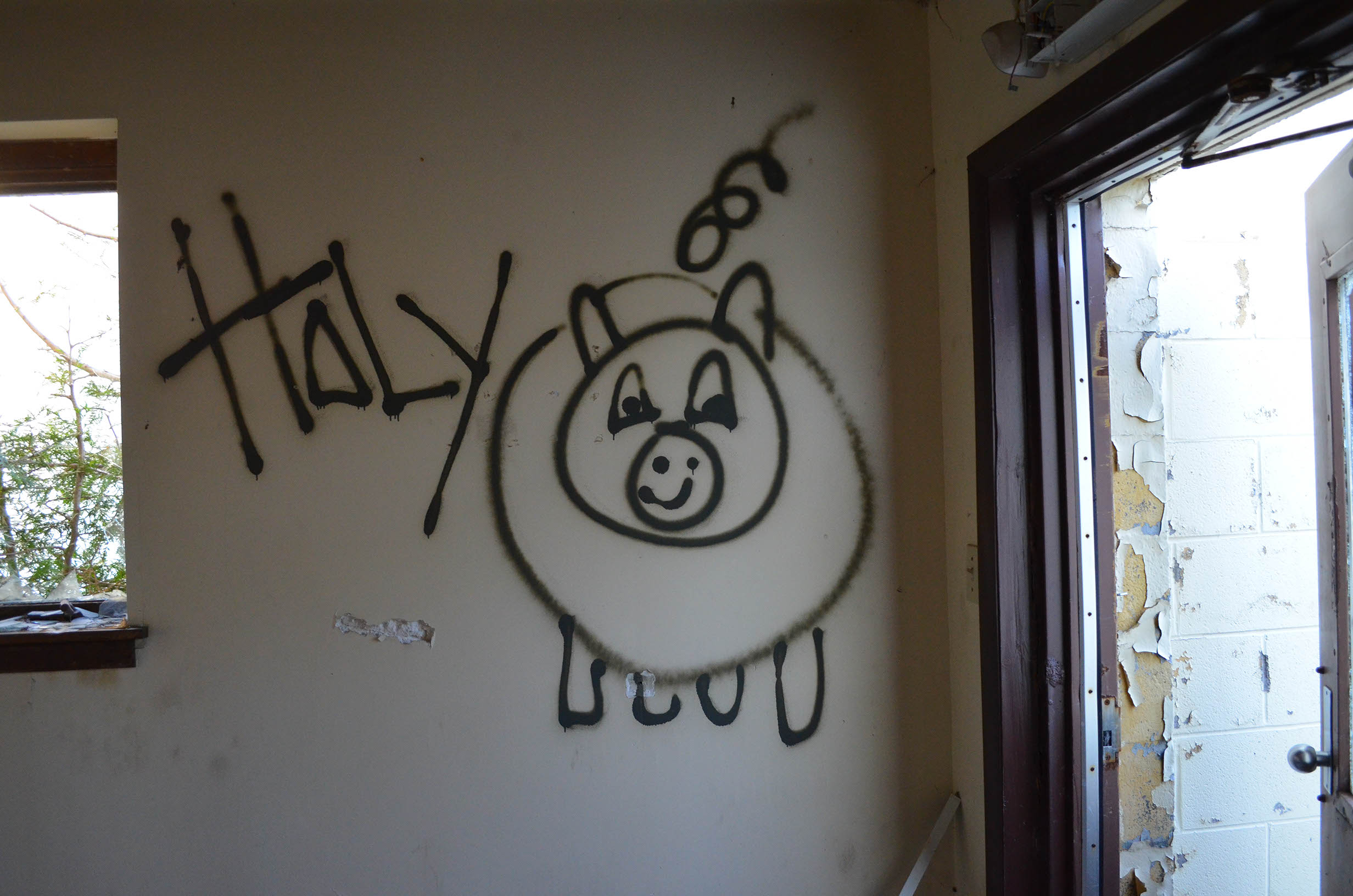 Calumet Air Force Station - Graffiti