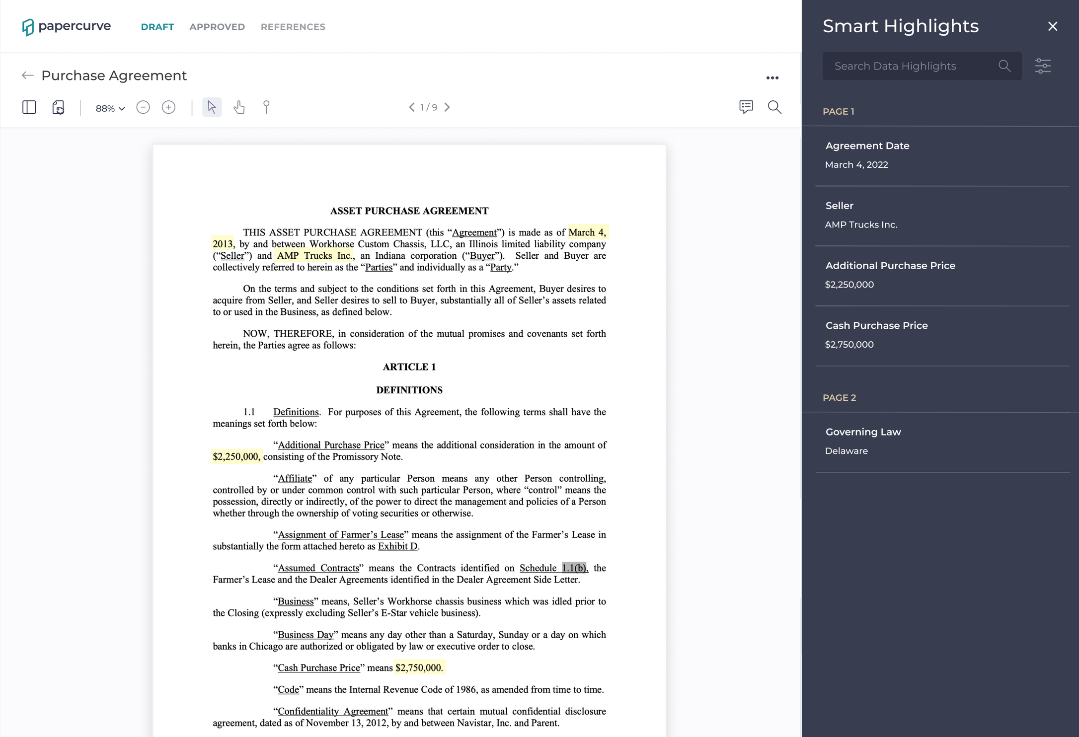 Contract Data Management System