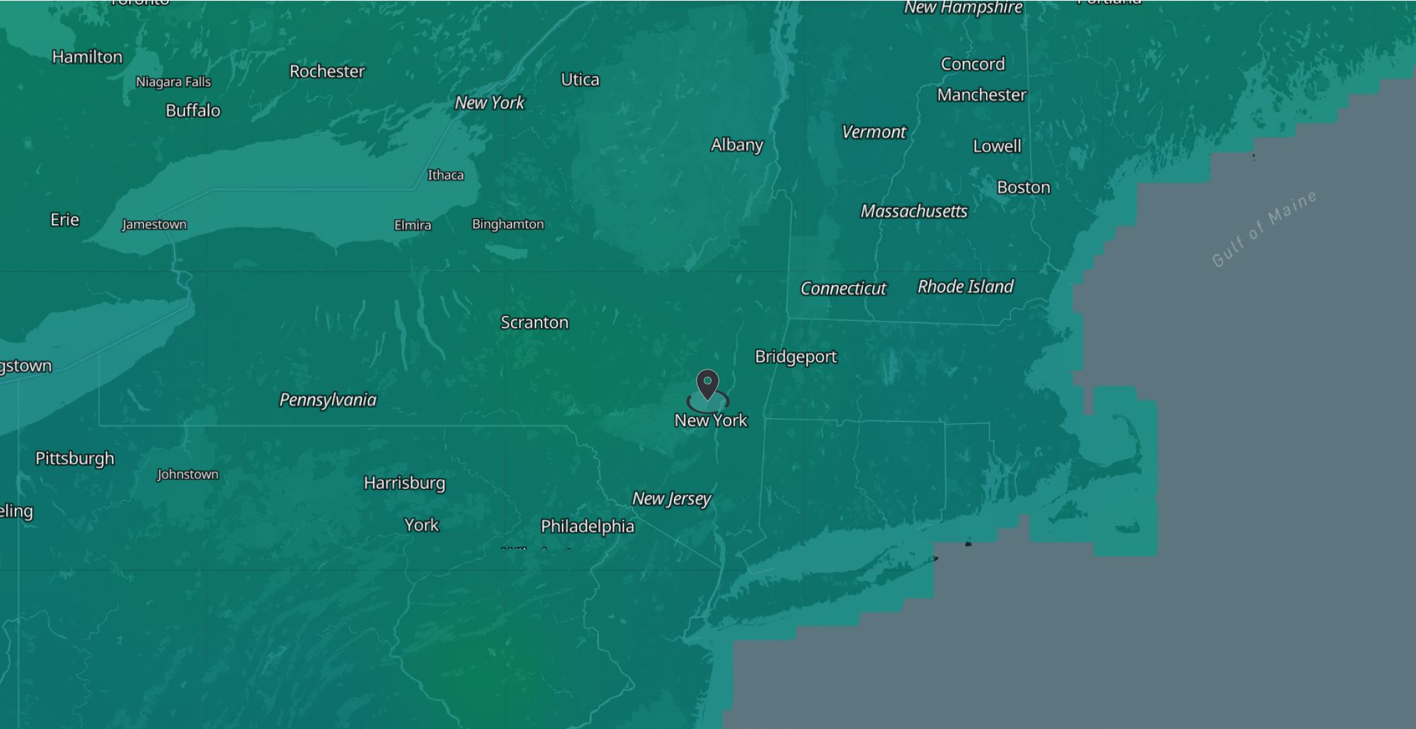 [Live] Air Quality Map - New York, USA | NYC AQI Map | Ambee