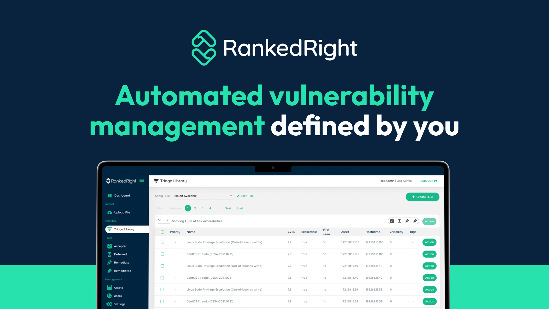 Features Automated Vulnerability Management Rankedright
