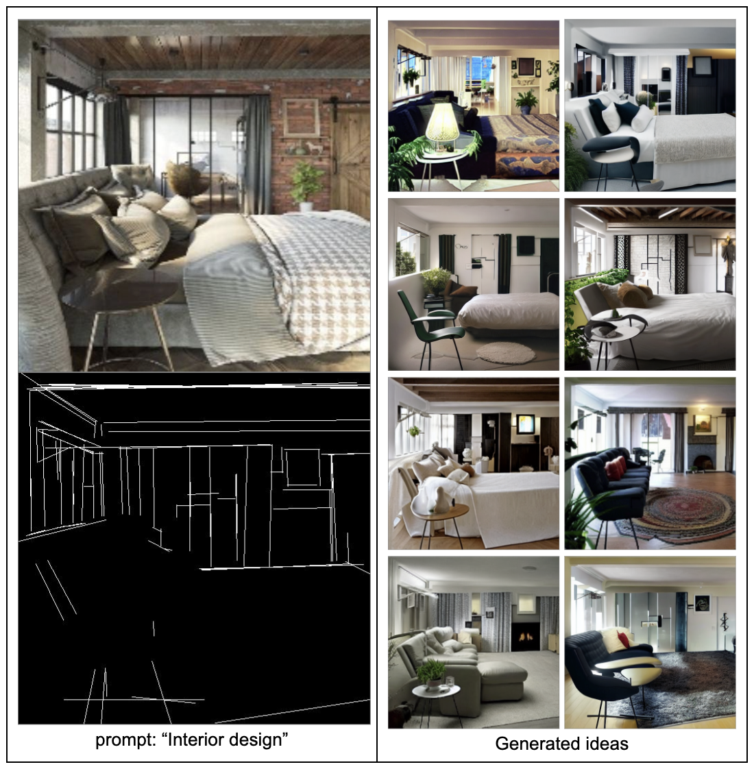 Interior design with stable diffusion