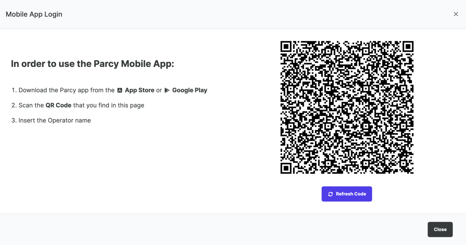How to Download/Login to the Parcy Mobile App - Parcy