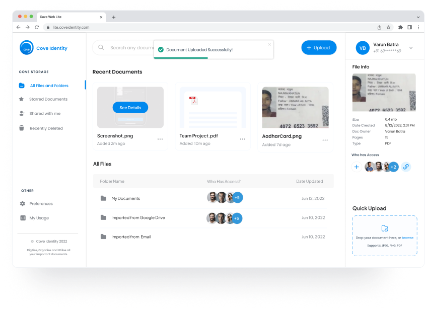Cove Desktop App | for MacOS and Android