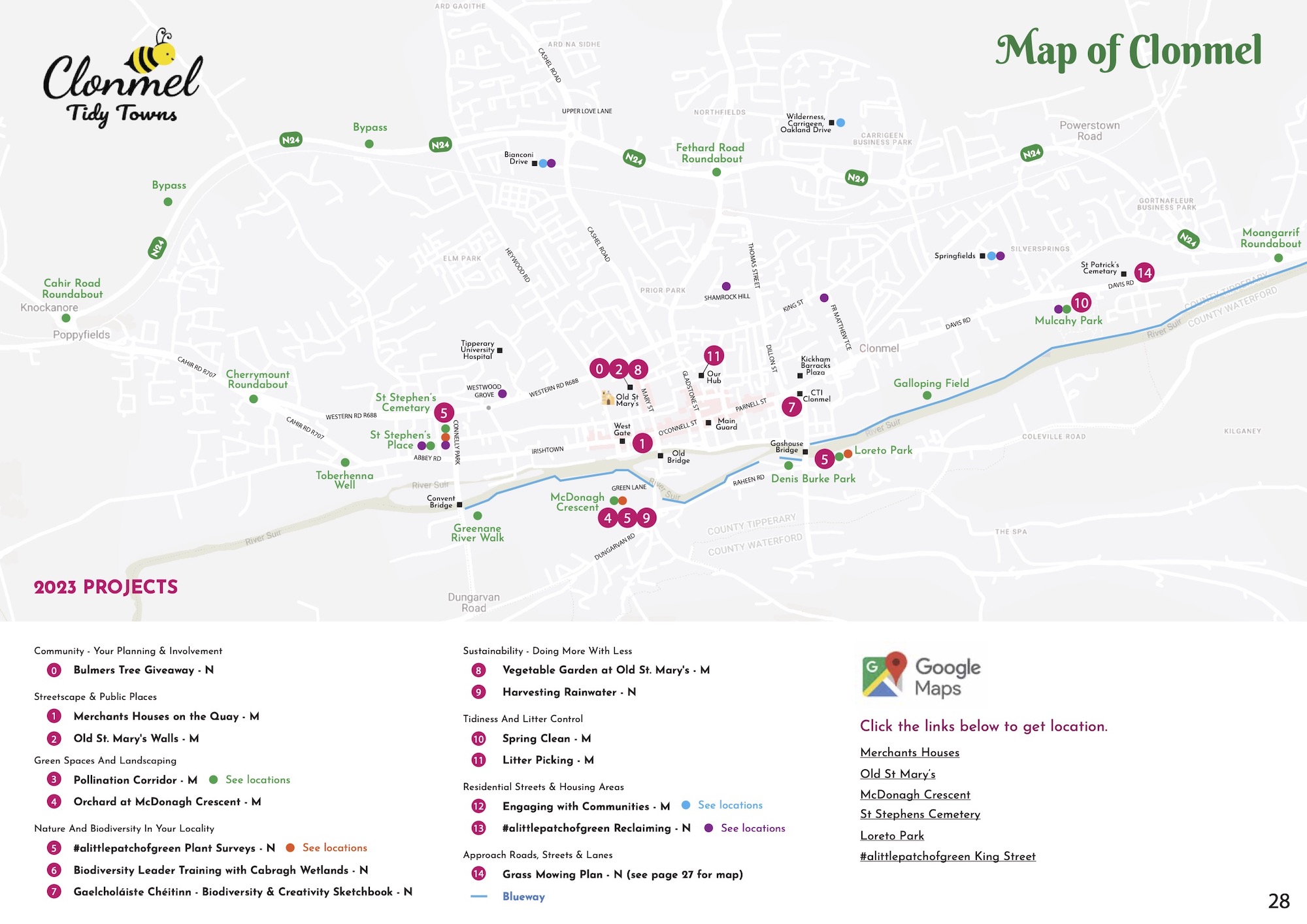 Clonmel Tidy Towns | Maps