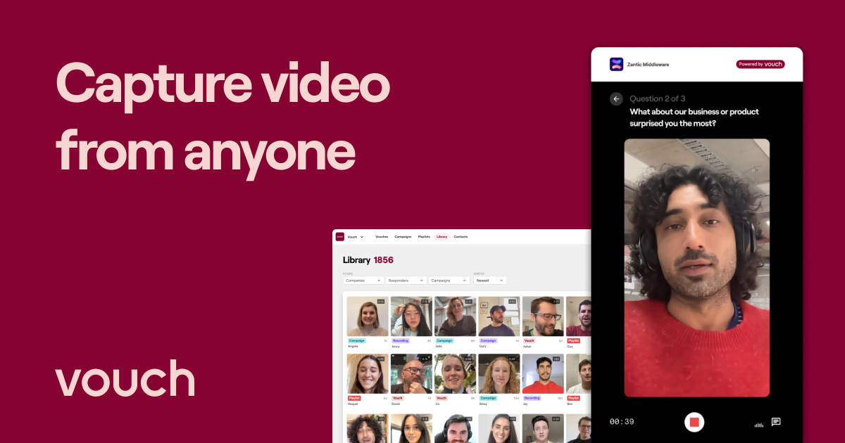 Video Testimonial Software | Customer Video Testimonials | Vouch