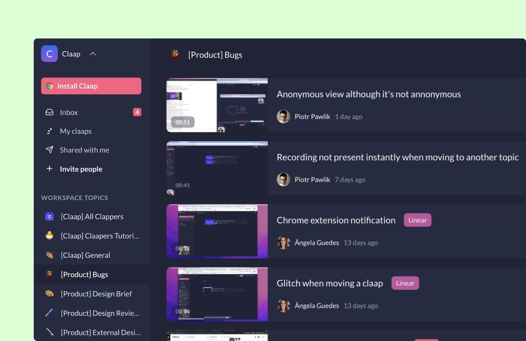 Claap - Less Meeting. More doing.