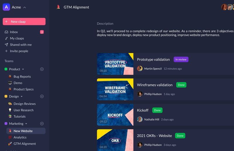 Claap - Less Meeting. More doing.