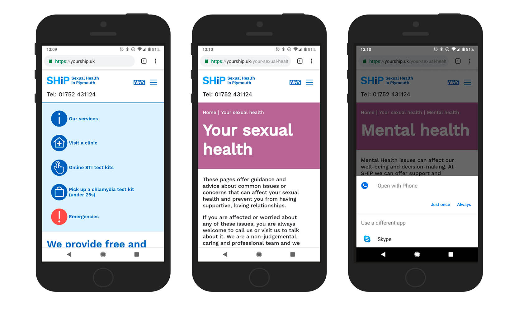Design Science - NHS Sexual Health in Plymouth brand identity, website ...
