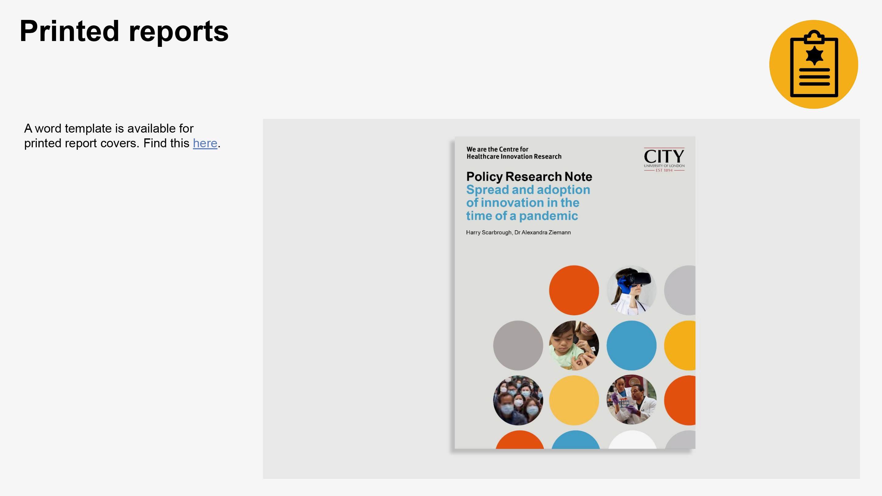 Design Science - Centre for Healthcare Innovation Research visual identity