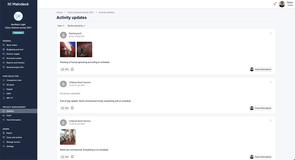 Maindeck | Modern Dry Docking Management Planning Software