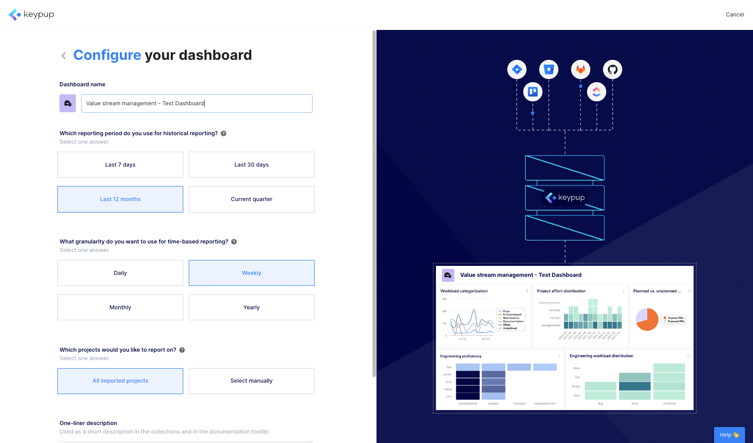 Create a Software Engineering Dashboard in Minutes | Keypup