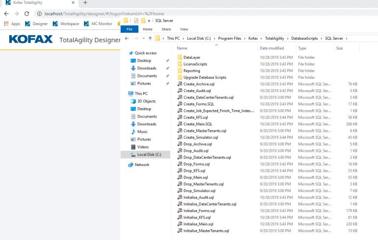 Steps to Reset Kofax TotalAgility Installation