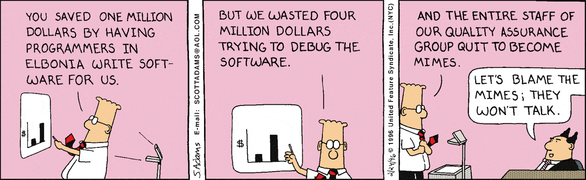 Software Bug Dilbert