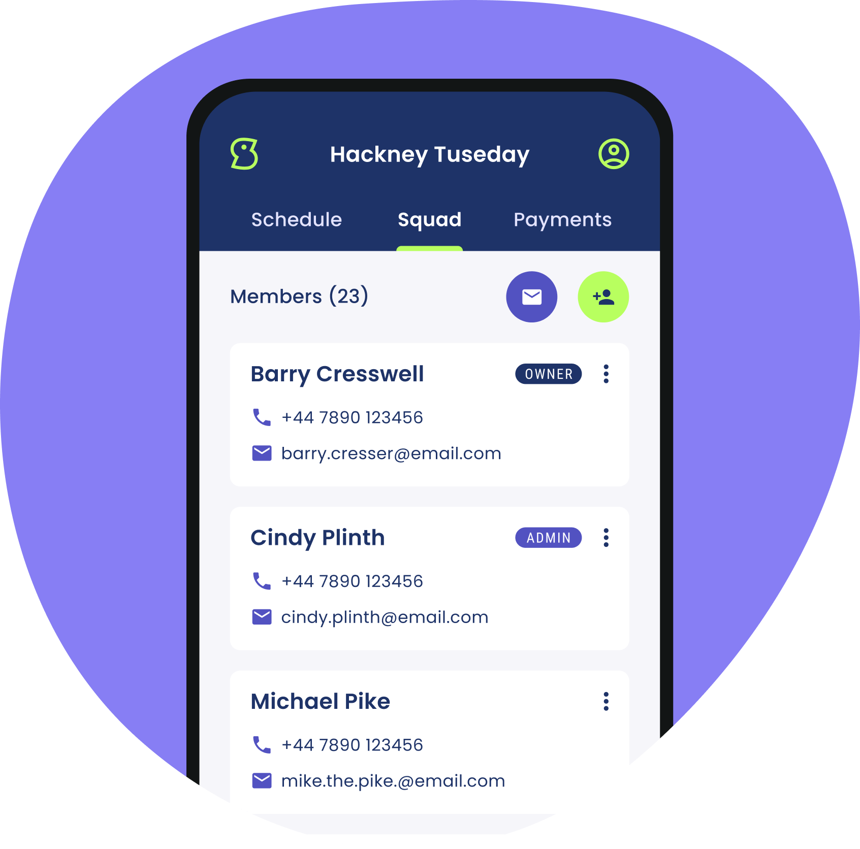 Squaddle | The smarter way to organise
