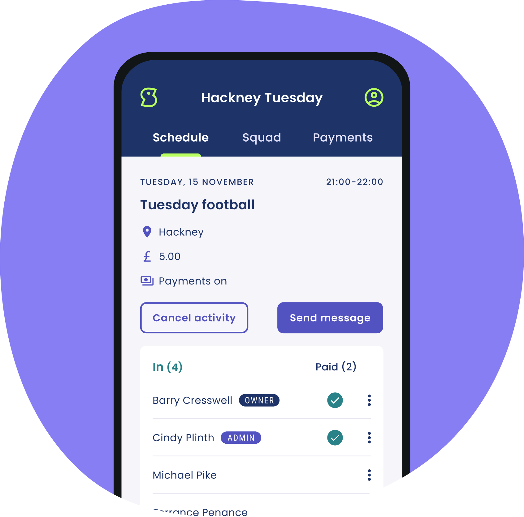 Squaddle | The smarter way to organise