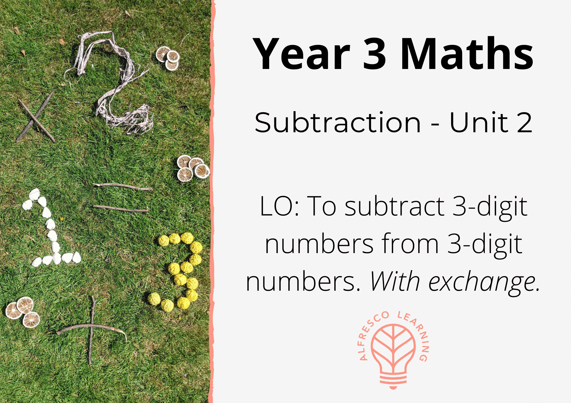 Taking Year 3 - Subtraction - Unit 2 Outdoors