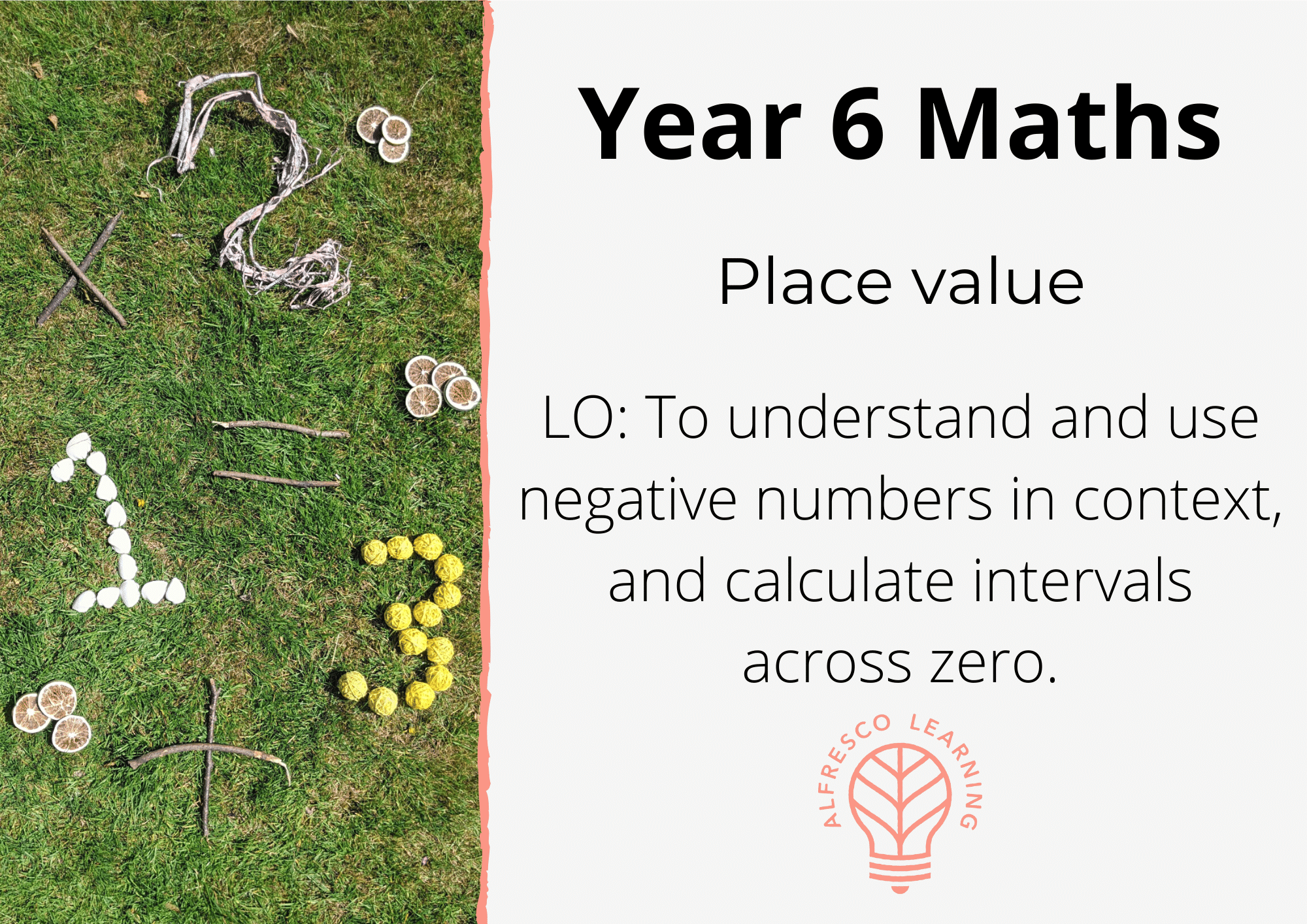 Taking Year 6 - Place Value Outdoors