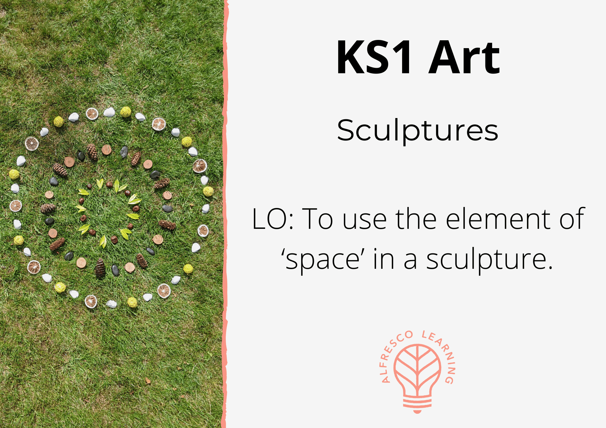 Taking KS1 - Sculptures Outdoors