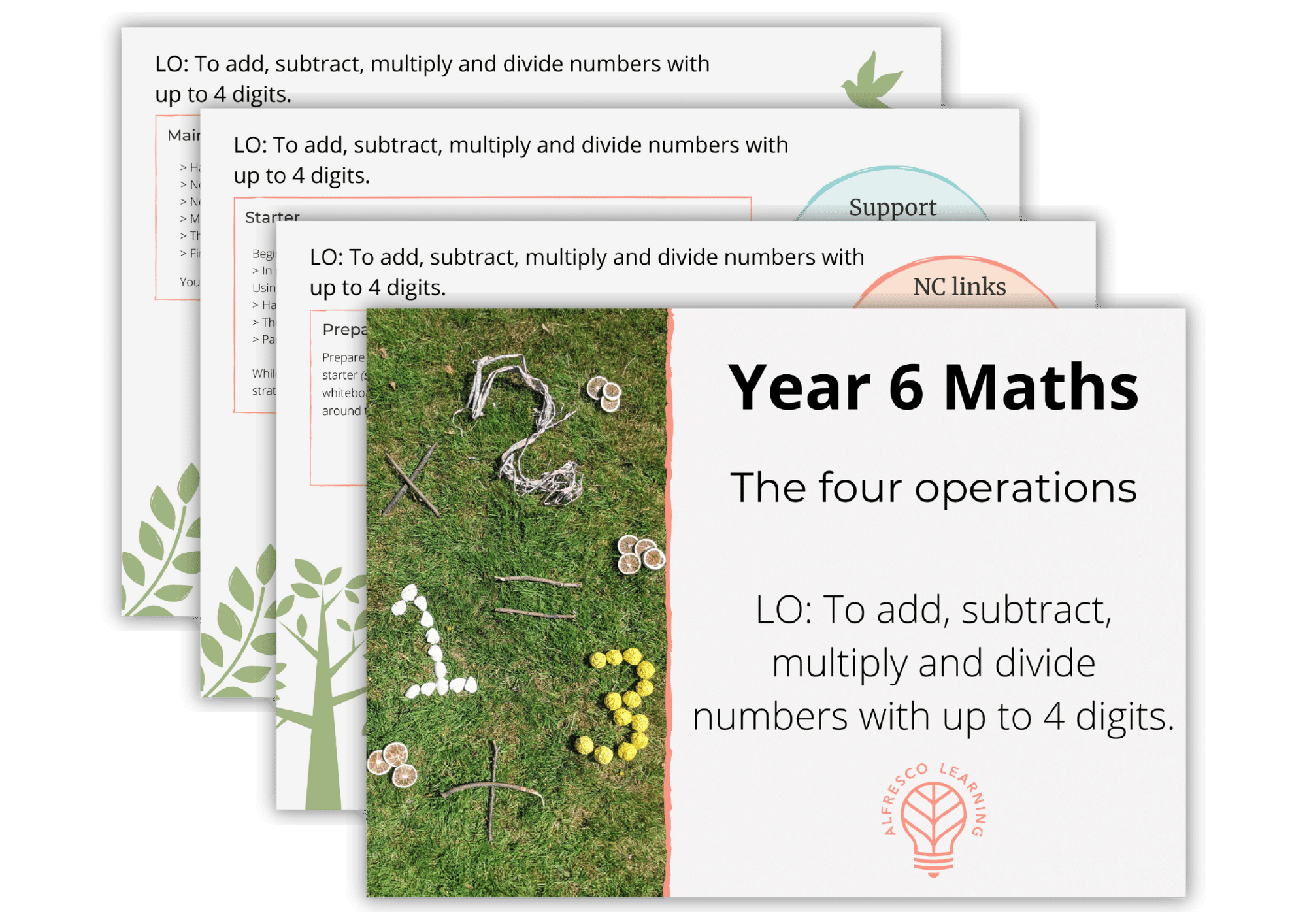 Taking Year 6 - Four operations Outdoors