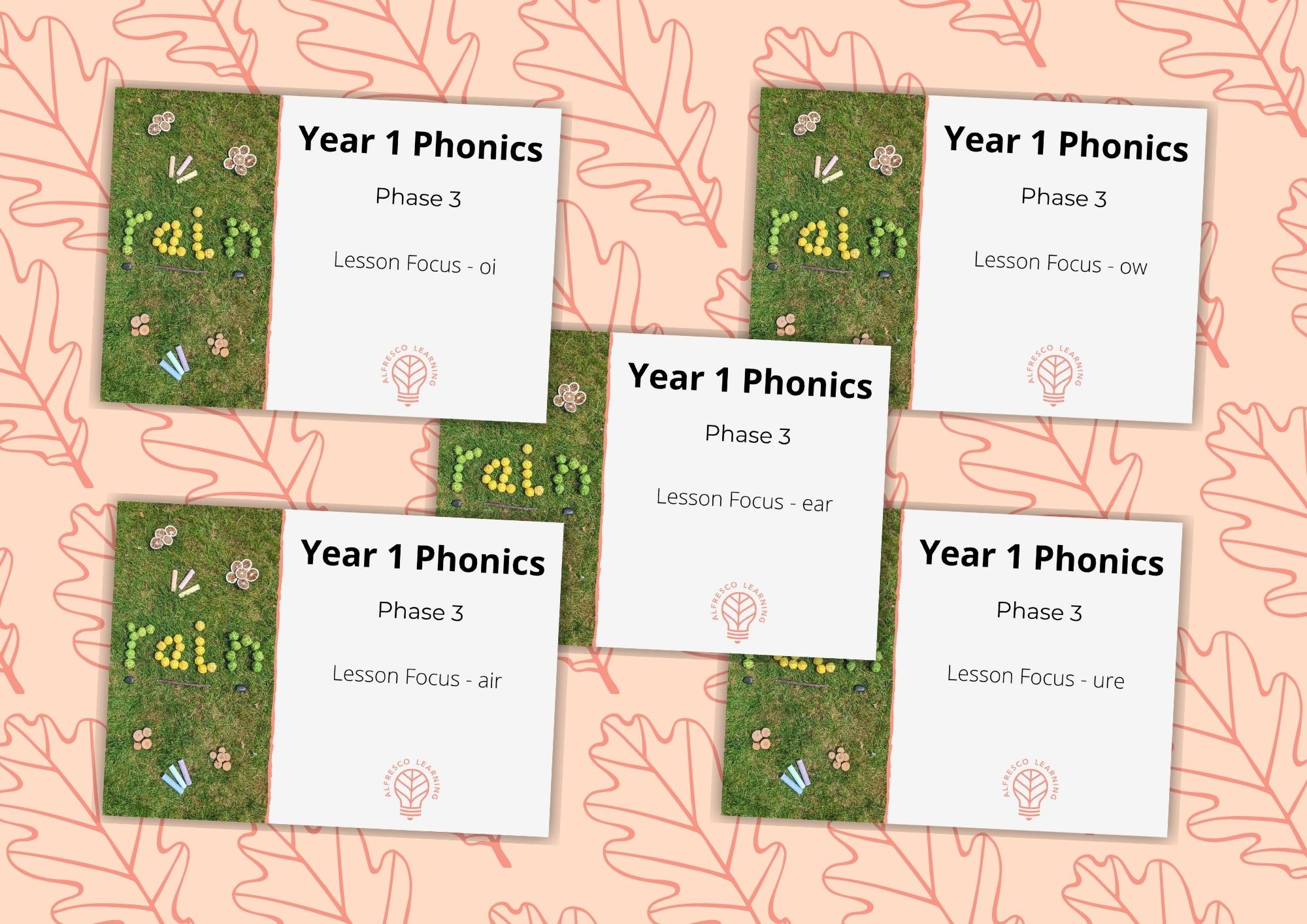 Taking Phase 3 - oi, ow, ear, air, ure Outdoors