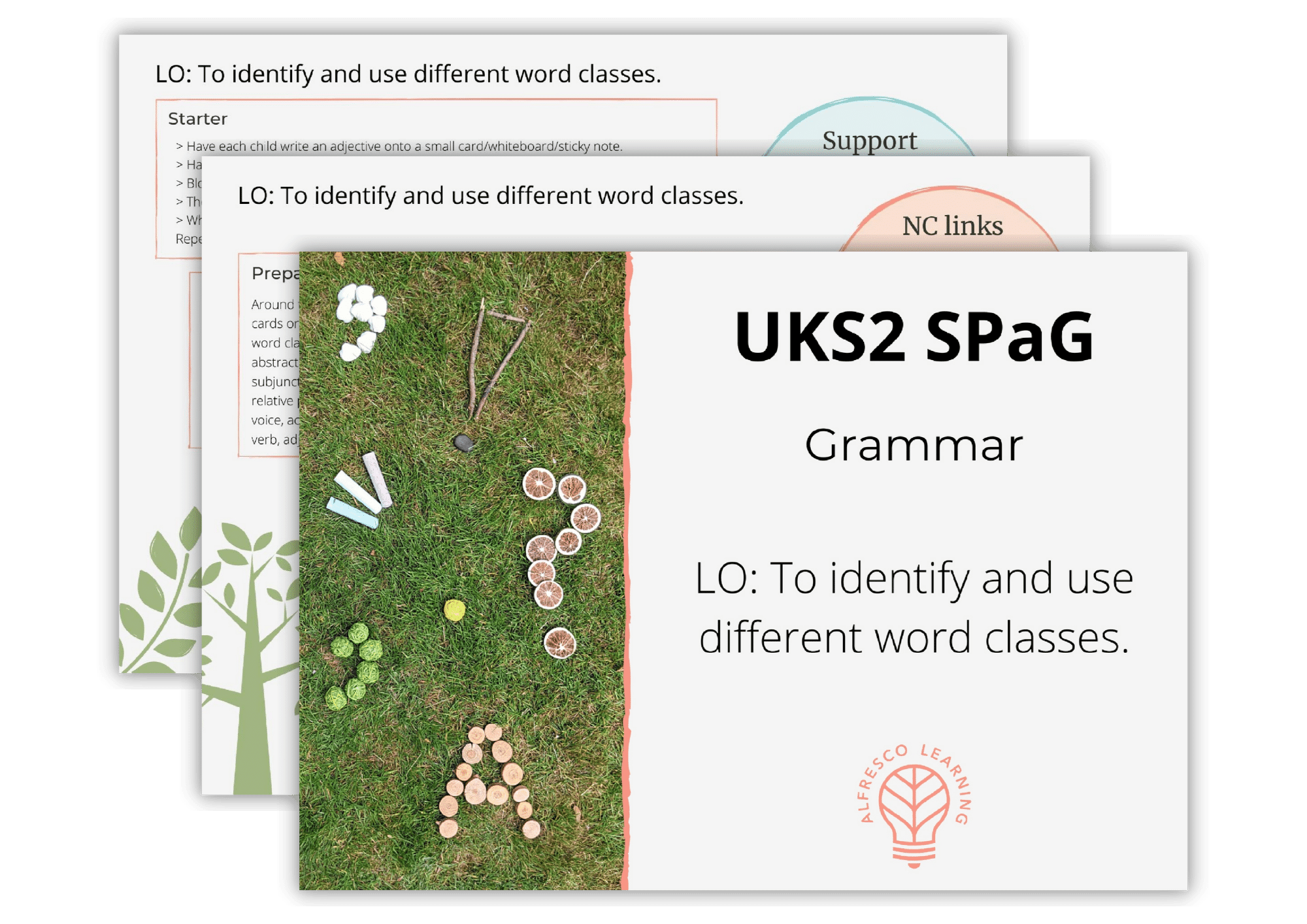 Taking UKS2 - Grammar Outdoors